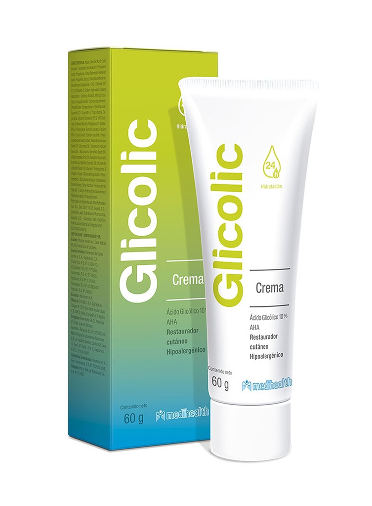 Glicolic Crema 10 % Hidratante y Restaurador Cutáneo de 60 gr | Dermashop